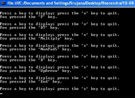 Check The Type Of Key Press On The Keyboard Using C Net