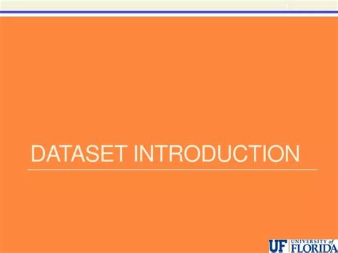 PPT Dataset Introduction PowerPoint Presentation Free Download ID