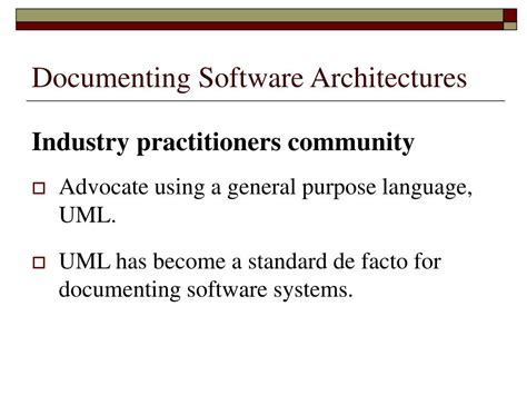 Ppt Documenting Software Architectures Powerpoint Presentation Free