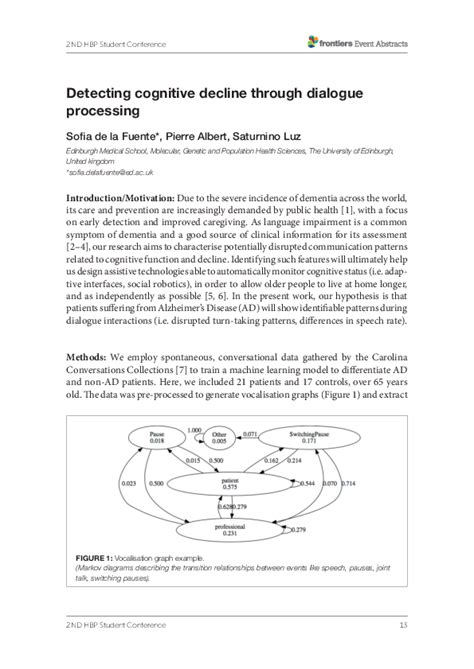 Pdf Detecting Cognitive Decline Through Dialogue Processing