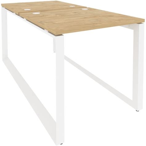 Рабочая станция Riva Chair на О образном м к O Mo D Rs 2 0 8 Тиквуд светлый Белый металл 780