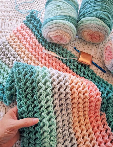 Crochet Pattern Zigzag Waffle Blanket 2 Styles Make A Throw Of Any Size