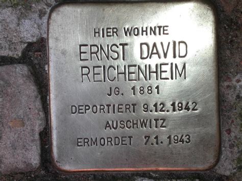Ernst David Reichenheim Stolpersteine In Berlin