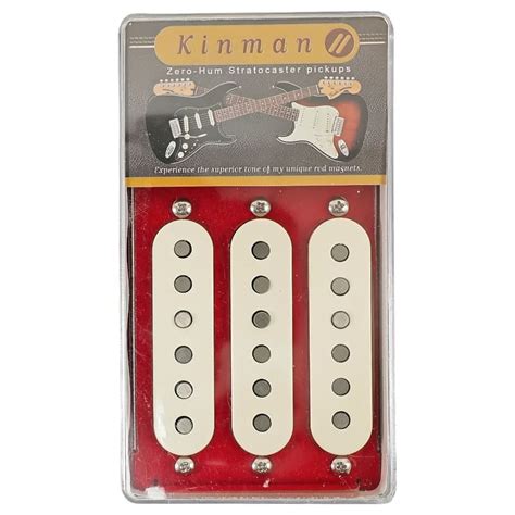 Kinman Pickups Srv Set Stratocaster Single Coil Parchment Reverb