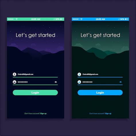 모바일 애플 리 케이 션 디자인 벡터 프리미엄 벡터