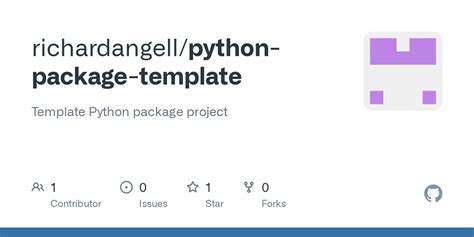 Github Richardangell Python Package Template Template Python Package Project