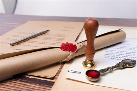Premium Photo Lastwill Inheritance Document Contract Is Approved By Lawyer To Seal Wax And