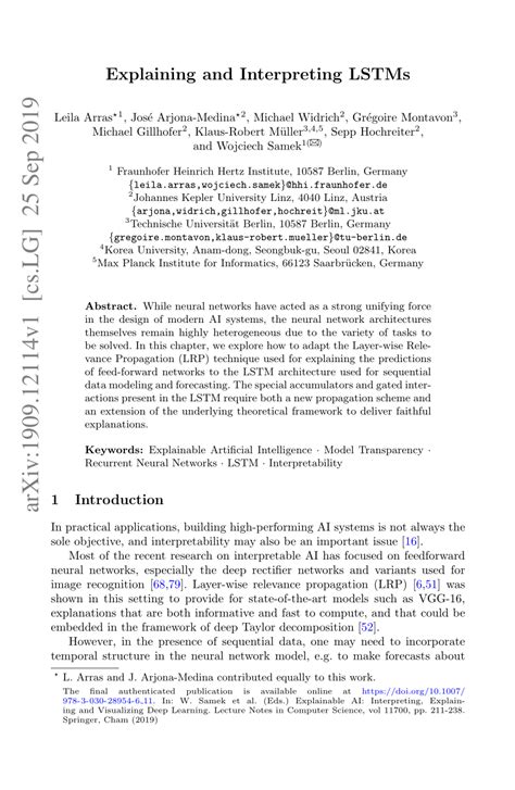 pdf explaining and interpreting lstms