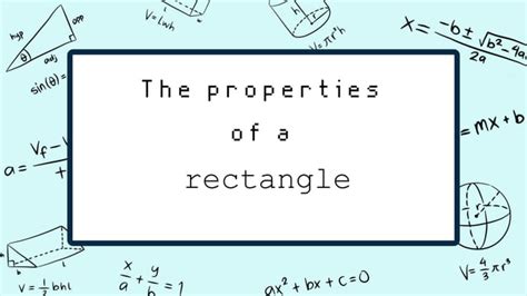 Properties Of A Rectangle Group Ii Pptx