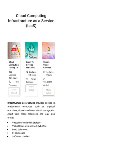 Cloud Computing Infrastructure As A Service Iaas Pdf Cloud