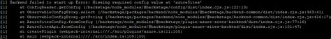 🐛 bug report missing required config value at azuresites · issue