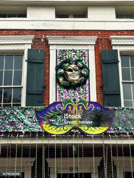 버티컬 오브 프렌치 쿼터 오브 뉴올리언스 루이지애나 미국 0명에 대한 스톡 사진 및 기타 이미지 0명 Mardi Gras New Orleans Mardi Gras