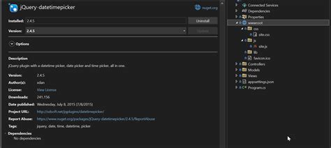 Nuget Visual Studio Package Manager Not Installing The Files To Project Stack Overflow