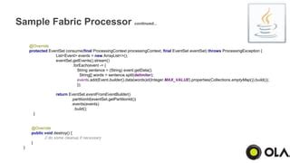 Fabric Realtime Stream Processing Framework PPTX
