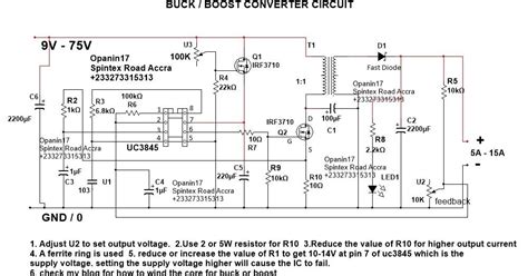 Dc Step Up Voltage Circuit Diagram