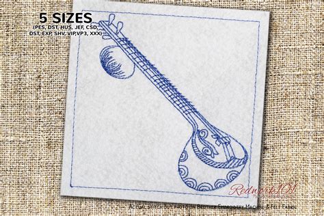 Sitar Stringed Instrument · Creative Fabrica