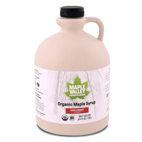Half Gallon Organic Dark And Robust Maple Syrup