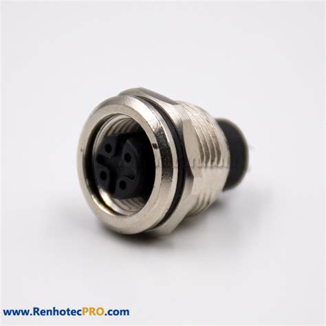 M12 Connector 4 Pin Pinout Field Wireable Connector A