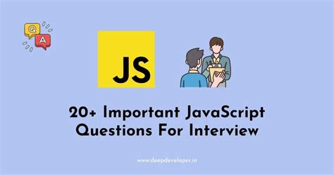 20 Important Javascript Questions For Interview Deepdeveloper