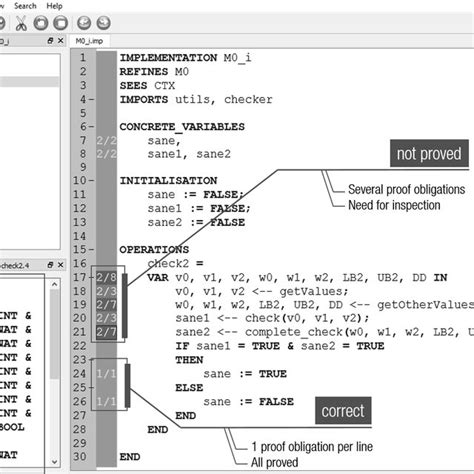 Text Based Model Editor Combining Proof Information With Modeling