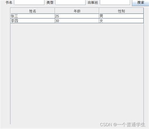 在javaswing界面中加入可滚动表格栏目java Swing 滚动表格 Csdn博客