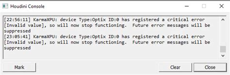 Optix Just Fails Until I Dont Restart The Entire System Sometimes In