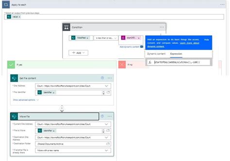 Flow Which Will Delete Files From Library Move Files After Days To Archive Folder