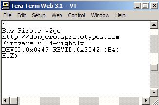 Bus Pirate Firmware V Problems Dangerous Prototypes