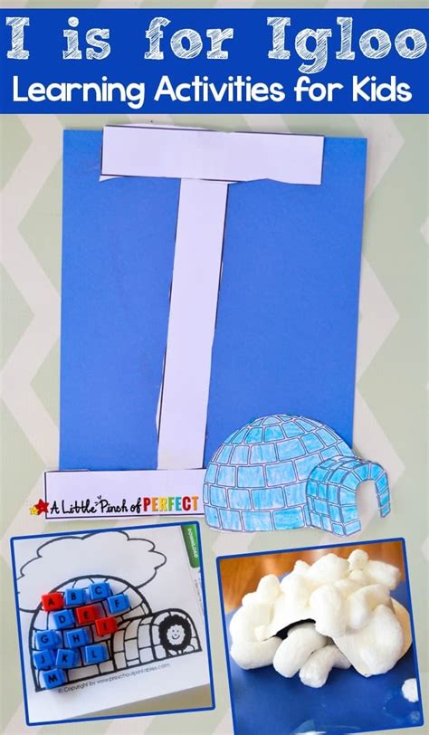 I Is For Igloo Crafts Activities And Printables A Little Pinch Of Perfect