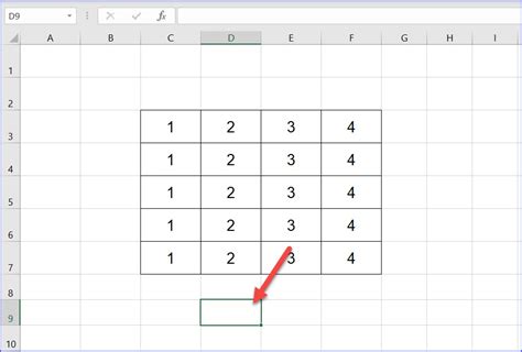 End Up Arrow Move To Top Nonblank Cell ExcelNotes