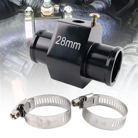 Aluminum Water Temp Meter Temperature Gauge Joint Pipe Radiator Sensor Adaptor Attachment Hose