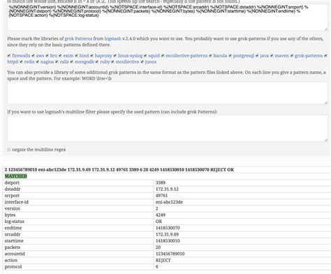 security unplugged aws vpc flow logs grok pattern