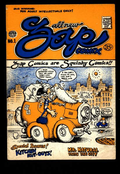 Zap Comix 1 3rd Robert Crumb Apex Novelty Mr Natural Keep On Truckin