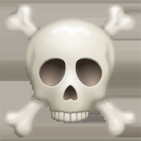 ☠ 해골 및 이미지 Emoji Skull And Crossbones 📖 Emoji의 의미 복사 And 📋 붙여넣기