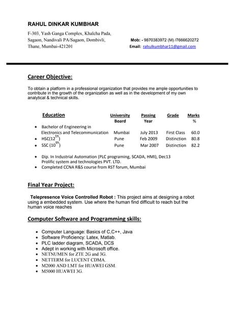 Rahul Dinkar Kumbhar Pdf Computer Software And Applications Computing