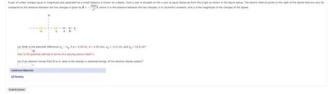 [solved] A Pair Of Unlike Charges Equal In Magnitu Solutioninn