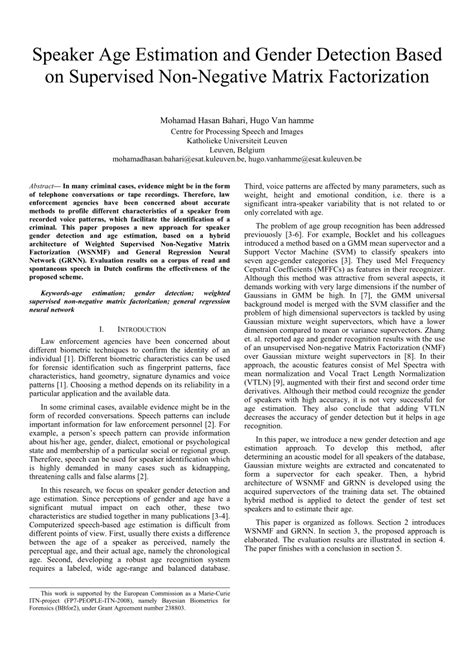 pdf speaker age estimation and gender detection based on supervised