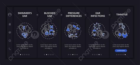 Top Ear States Onboarding Vector Template Sound Mode Infographic Vector Sound Mode