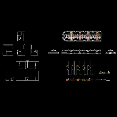 Check In Counter Cad Blocks In Dwg Freedwgfile