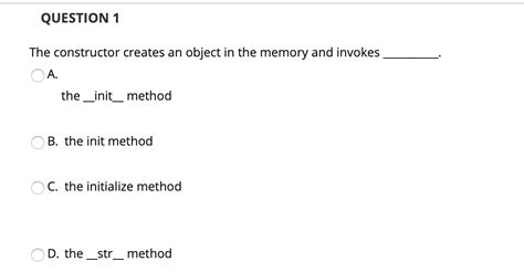Solved QUESTION The Constructor Creates An Object In The Chegg Com