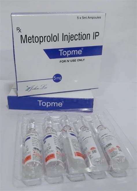 Metoprolol Succinate Injection At Best Price In Mumbai By Velocity Healthcare Id 2854346193973