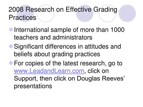 Ppt Grading Practices Douglas Reeves Ph D Powerpoint Presentation Free Download Id 635615