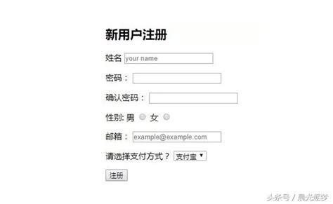 html5 表單詳解 每日頭條