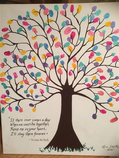 Colorful Tree With Inspiring Quote