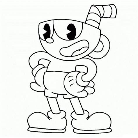 Printable Cuphead Coloring Pages Pdf Bendy Coloring Pages Mugman
