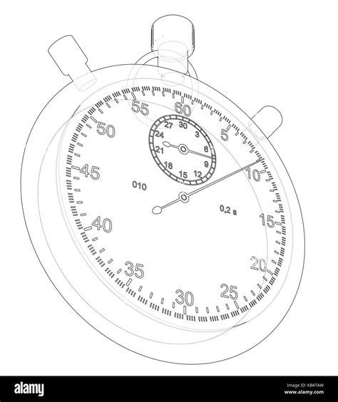Stopwatch Or Timer Sketch Vector Stock Vector Image And Art Alamy