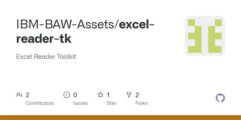 Github Ibm Baw Assets Excel Reader Tk Excel Reader Toolkit