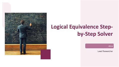 logical equivalence step by step solver ppt information acp