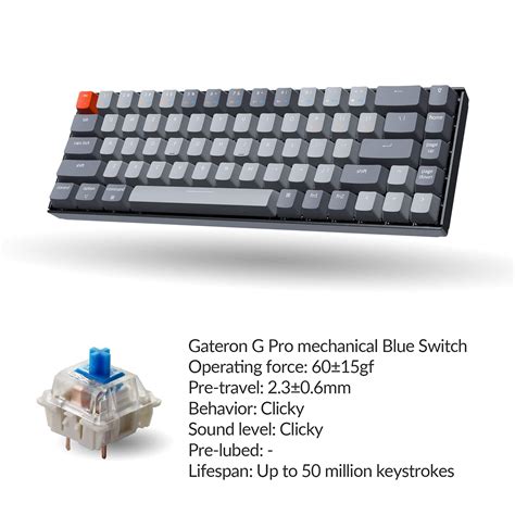 Buy Keychron K Mechanical Keyboard Compact Key Wireless Gaming Keyboard RGB Backlight
