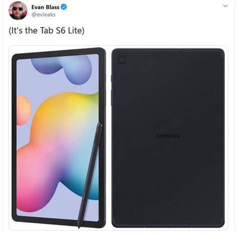 Samsung Galaxy Tab S6 Lite SM-P615 Leaked [Image] - My Tablet Guide